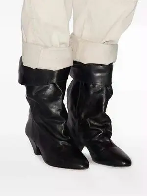 Isabel Marant Étoile 55mm Slouchy Leather Boots - Black
