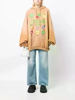 Vetements Vegan Logo Drawstring Hood