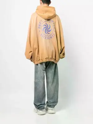 Vetements Vegan Logo Drawstring Hood