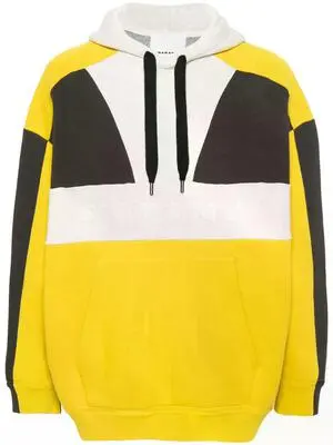 MARANT Colour-block Hoodie - Yellow
