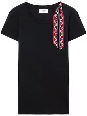 Emilio Pucci Iride-print Ribbon T-shirt - Black