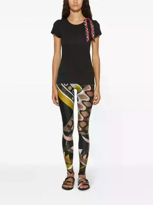 Emilio Pucci Iride-print Ribbon T-shirt - Black