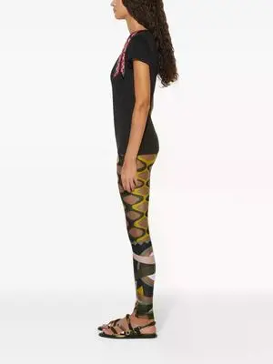 Emilio Pucci Iride-print Ribbon T-shirt - Black