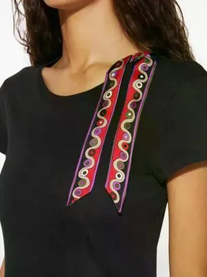 Emilio Pucci Iride-print Ribbon T-shirt - Black