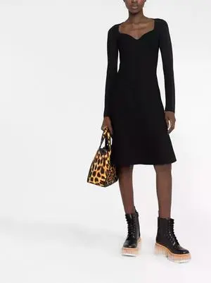 Stella McCartney Sweetheart-neck Flared Dress