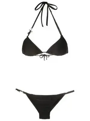 AMIR SLAMA Anchor-detail Triangle-cup Bikini - Black