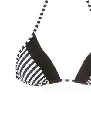 AMIR SLAMA Striped Triangle-cup Bikini