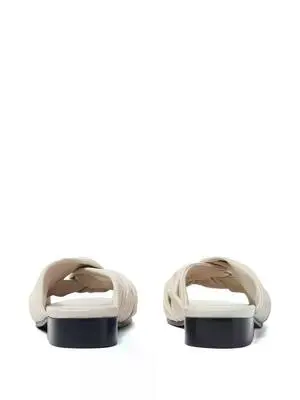 SCAROSSO Twist Slides - Neutrals