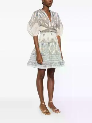 Zimmermann Pleated Mini Dress