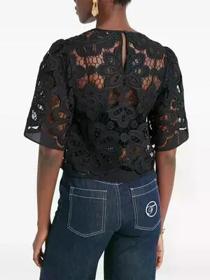 TEMPERLEY LONDON Guinevere Blouse - Black