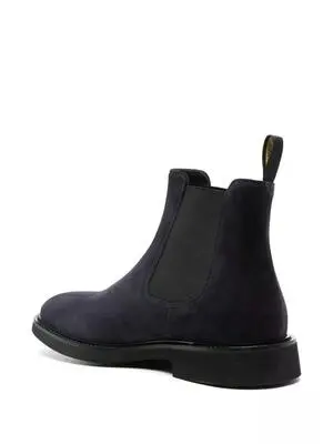 DOUCAL'S Almond-toe Suede Chelsea Boots - Blue