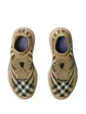 Burberry Check Knit Neptune Sneakers