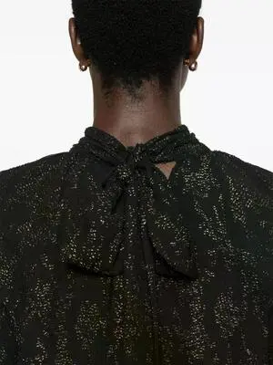 NISSA Glitter-detail Maxi Dress