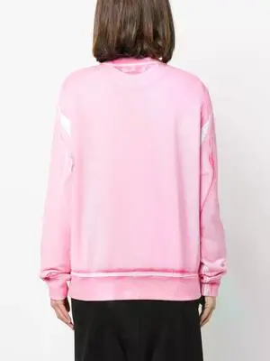 LANVIN Embroidered-logo Crew-neck Sweatshirt