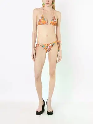 AMIR SLAMA Graphic-print Bikini Set