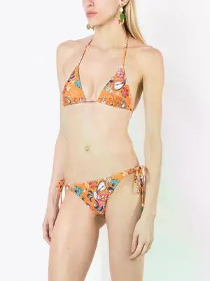 AMIR SLAMA Graphic-print Bikini Set