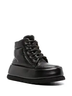 Marsèll 65mm Bombo Leather Boots - Black