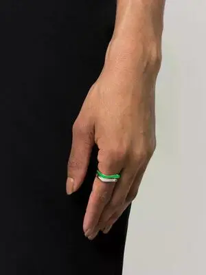 MARIA BLACK Soma Neon Ring Stack - Silver