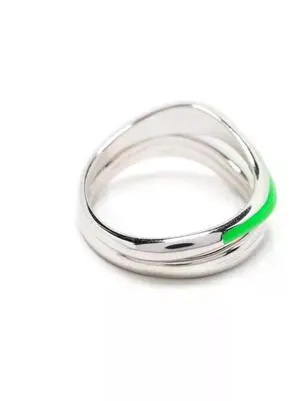 MARIA BLACK Soma Neon Ring Stack - Silver