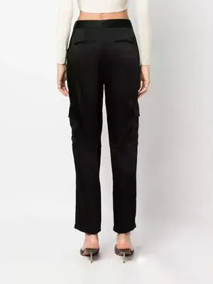 Simkhai Tapered-leg Satin Trousers