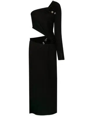 Christopher Esber Cut-out Asymmetric Maxi Dress