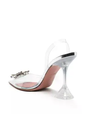 Amina Muaddi Begum Glass Slingback Pumps