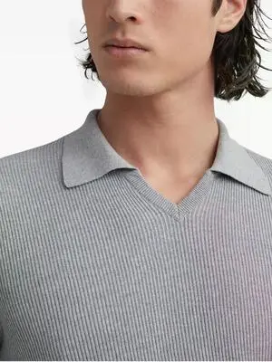 Brunello Cucinelli Ribbed-knit Polo Jumper