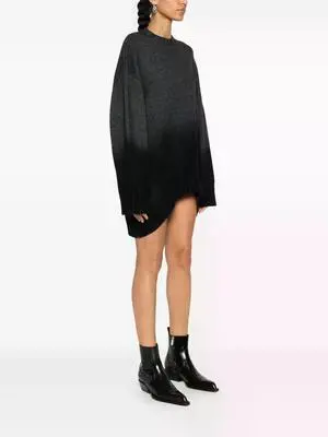 Attico Ribbed-knit Mini Dress