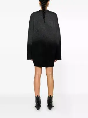 Attico Ribbed-knit Mini Dress