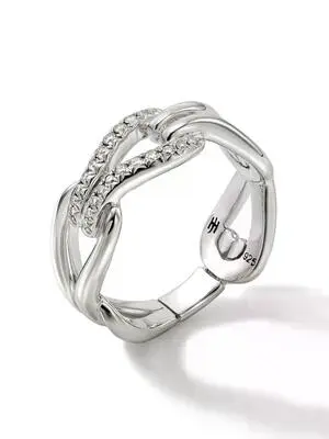 John Hardy Surf Pavé Link Ring