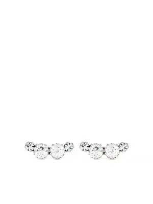 Isabel Marant Étoile Crystal Embellished Ear Climbers - Silver