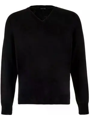TOM FORD V-neck Jumper - Black