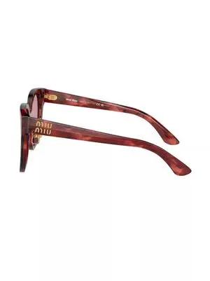 Miu Miu Logo-lettering D-frame Sunglasses