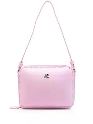 COURREGES Cloud Leather Shoulder Bag - Pink