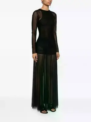 FEDERICO CINA Sheer Layered Dress