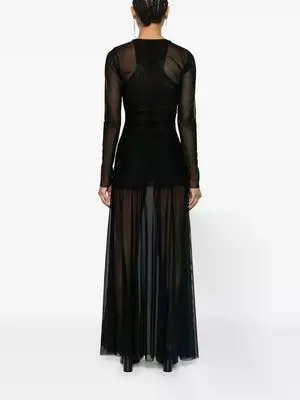 FEDERICO CINA Sheer Layered Dress
