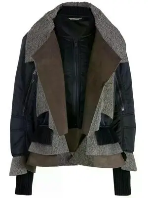 Undercover Patchwork Zip-up Bomber Jacket