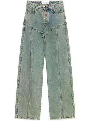 MARINE SERRE Moon Laser Flared Jeans