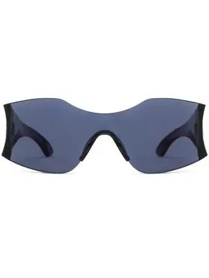 Balenciaga Hourglass Mask Sunglasses - Blue
