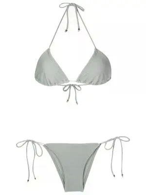 AMIR SLAMA Halterneck Triangle Bikini - Grey