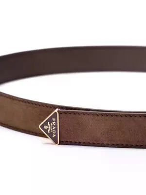 Prada Logo-buckle Leather Belt