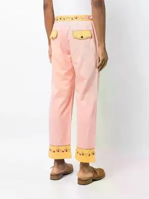 BODE Crystal-embellished Cropped Trousers