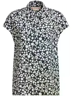 Marni Floral-print Shirt - Black
