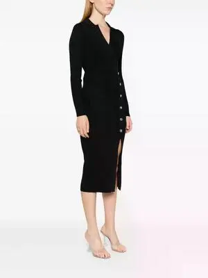 Pinko Fine-ribbed Midi Dress