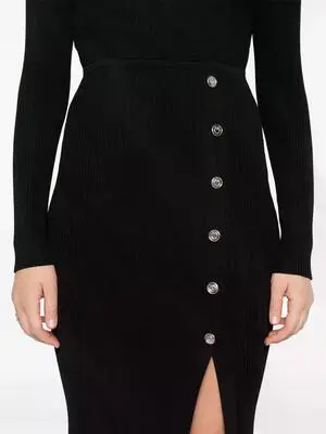 Pinko Fine-ribbed Midi Dress