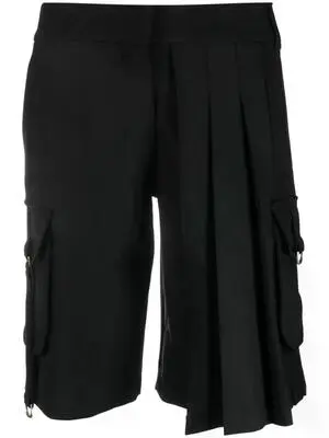 Off-White Pleated Cargo Shorts