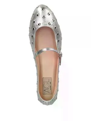 Agl Tone Buckled Ballet Flats