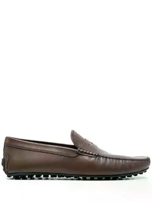 TOD'S Embossed-logo Detail Loafers