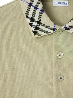Burberry Cotton Polo Shirt - Neutrals