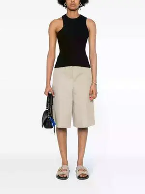 Axel Arigato Ribbed Knit Asymmetric Tank Top
